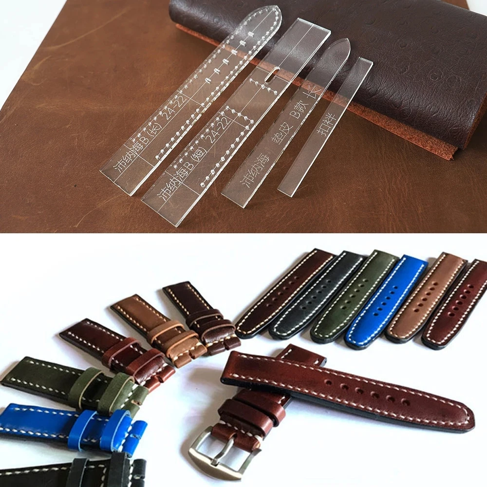 Strap Band Leather Craft Tools Transparent Acrylic Watch Strap Template 