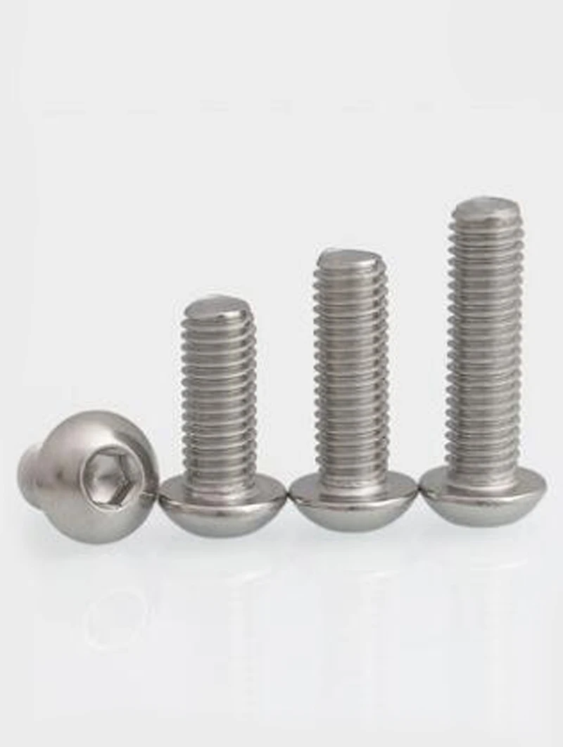 M8 알렌 나사 25 개 304 스테인레스 스틸 나사 볼트 둥근 머리 볼트 팬 헤드 기계 나사 못 10mm 18mm|나사 ...