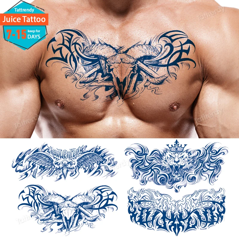 Chest Tattoos Wings Designs Men