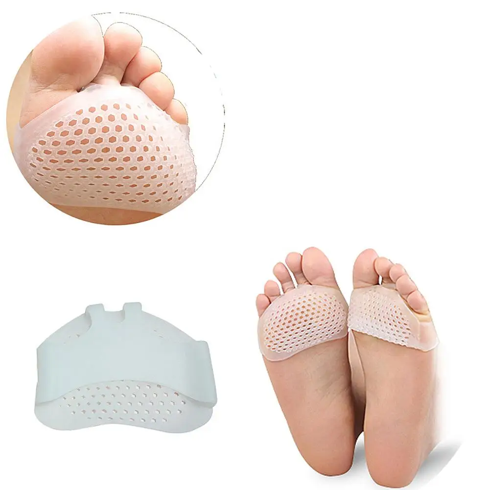 2 Pairs Silicone Honeycomb Forefoot Pads Reusable Soft High Heel Foot ...
