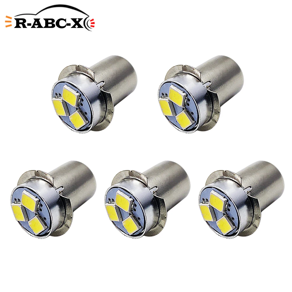 Ruiandsion 5pcs Ac3v 4.5v 6v 12v 18v P13.5s Pr2 Led Bulb For 2d 3d 4d ...