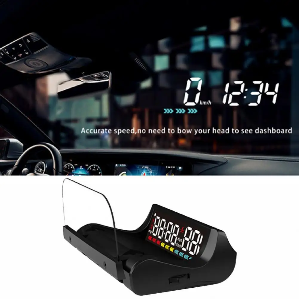 M3S 헤드업 디스플레이, 휴대용 6 가지 모드, 클리어 앰비언트 라이트, 블랙 HUD 속도계, 자동차용 - 티몬