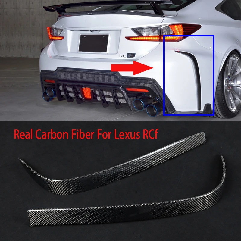 For-Lexus-RC-F-RCf-USC10-ART-2014-2018-2pcs-Real-Carbon-Fiber-Rear ...