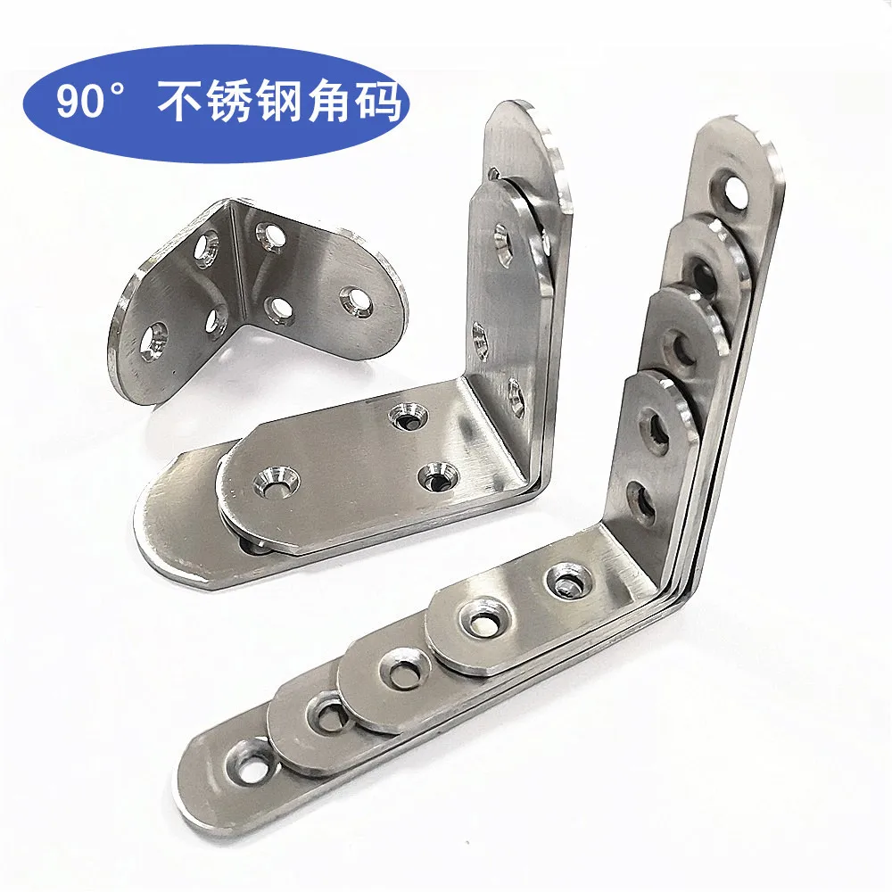 Stainless steel l shaped right angle connector|Maçanetas| - AliExpress
