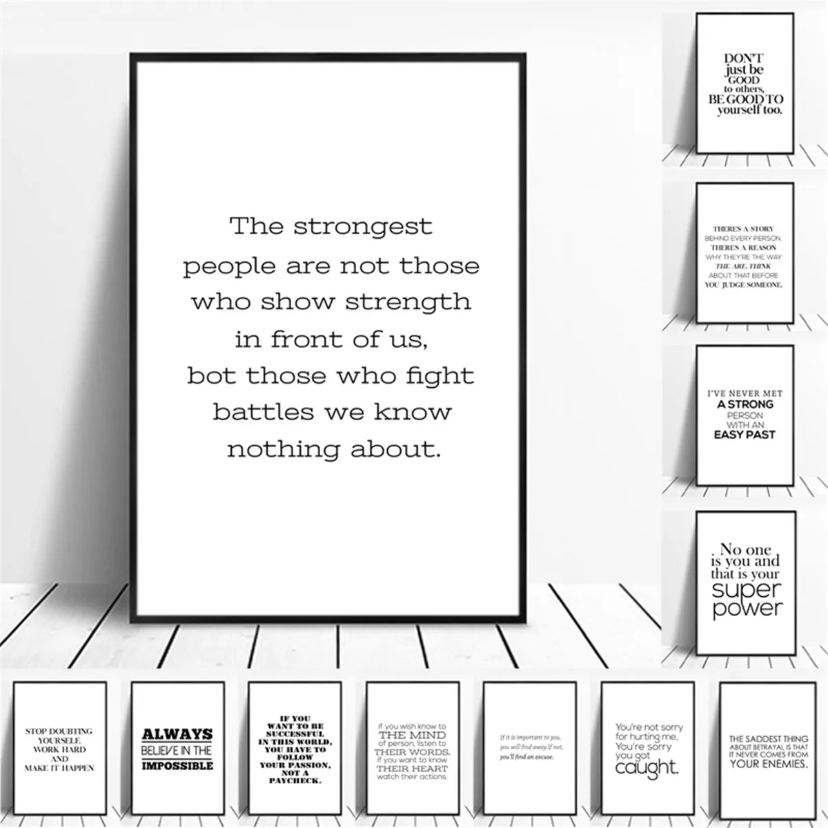 Inspirational-English-Quotes-Poster-Canvas-Print-Painting-Wall-Art ...