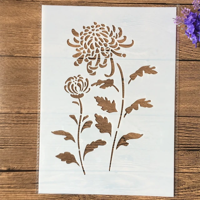 Chrysanthemum Stencil