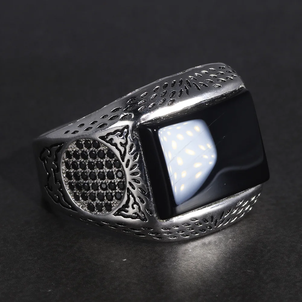 Retro Vintage Cool Turkish Ring For Men Mens Rings With Stones Turkish ...