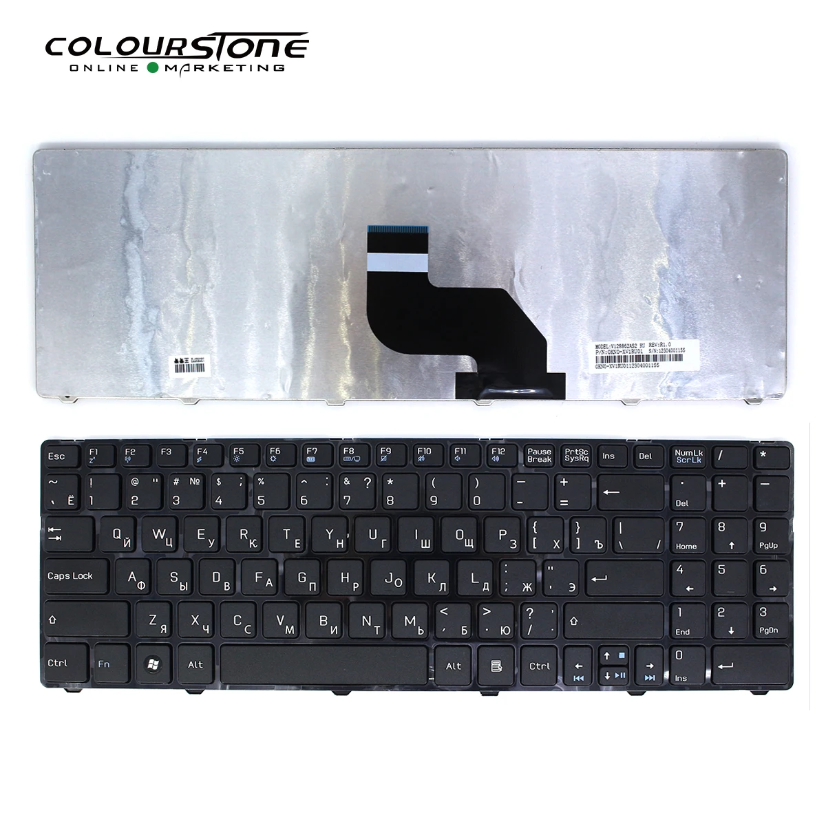 CR640 Russain Laptop Keyboard for MSI CX640 A6400 RU Layout Black Color ...
