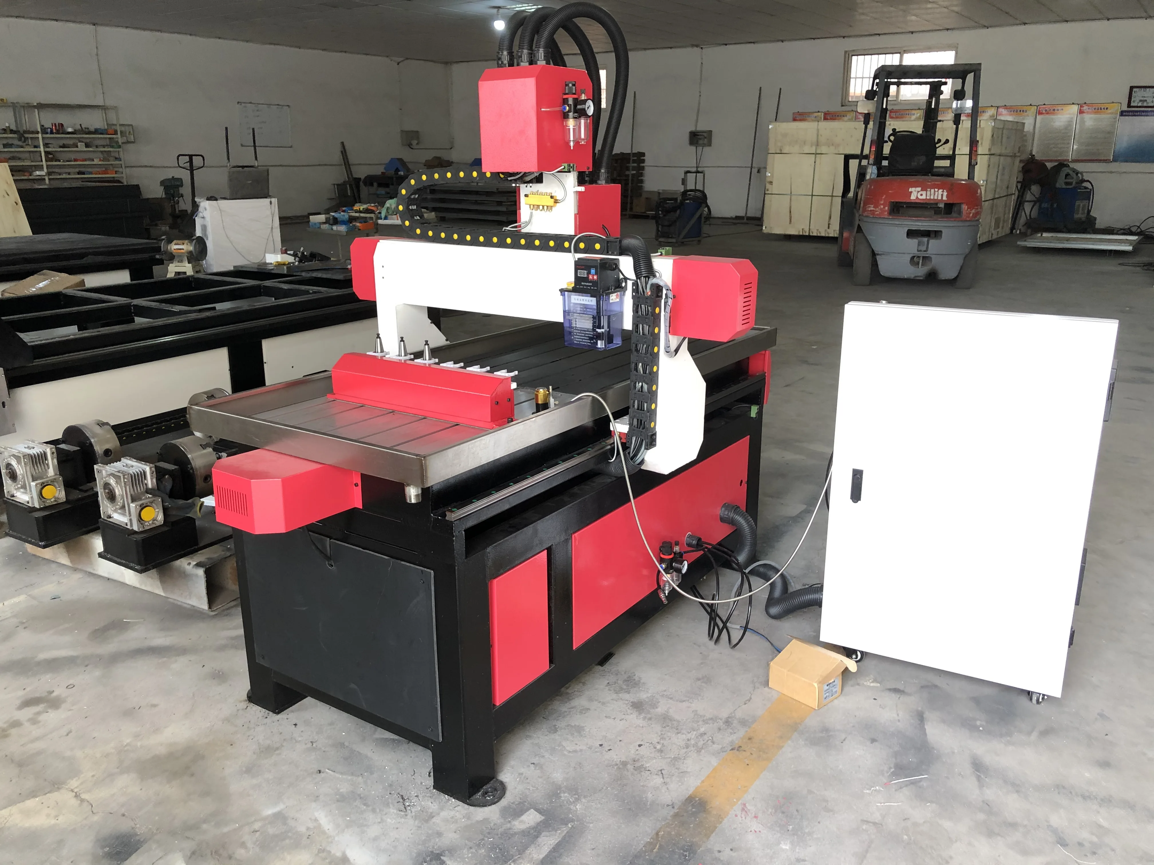 ROBOTEC cnc Mach3 controller wood cutting machine atc linear cnc router ...