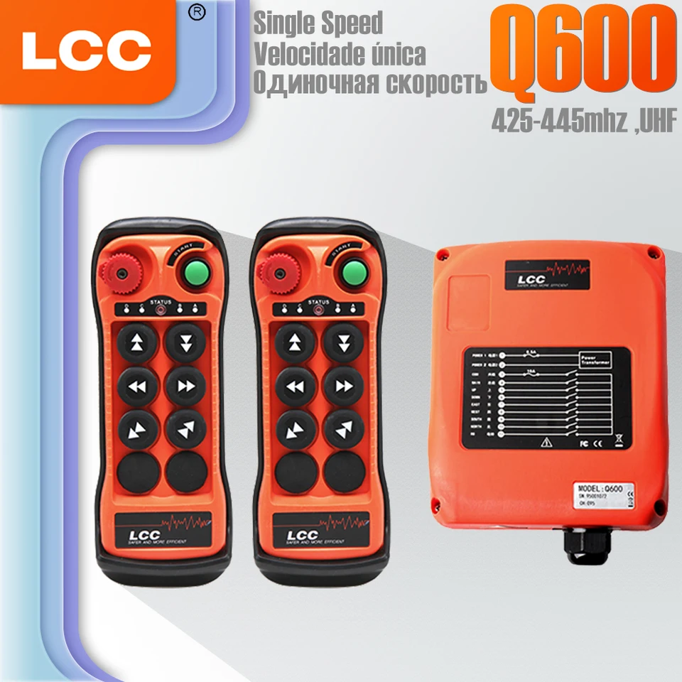 12V 24V Remote Control Q600 Industrial Wireless Crane Remote Control ...