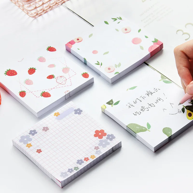 40 pack/lot Avocado strawberry Peach Memo Pad Sticky Notes Escolar ...