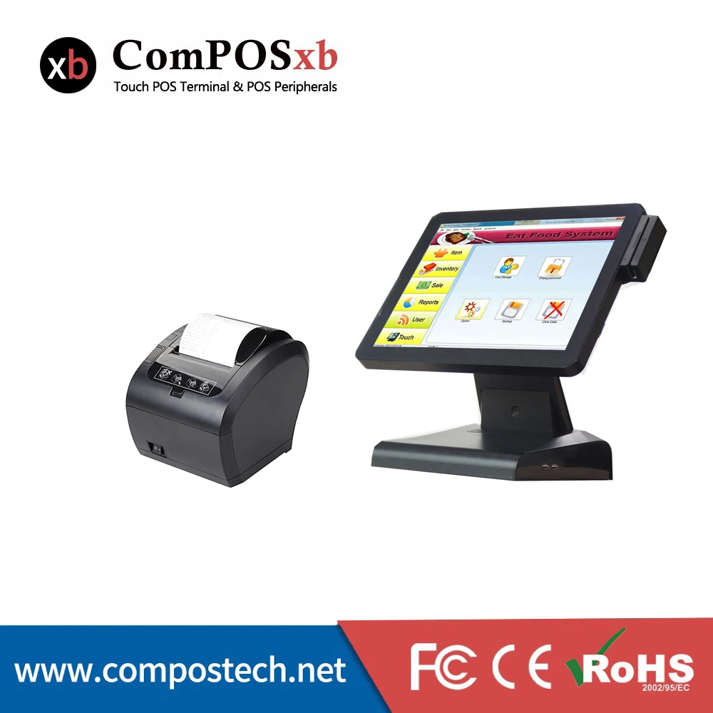 cash-register-PC-POS-terminal-high-quality-with-thermal-receipt-printer ...