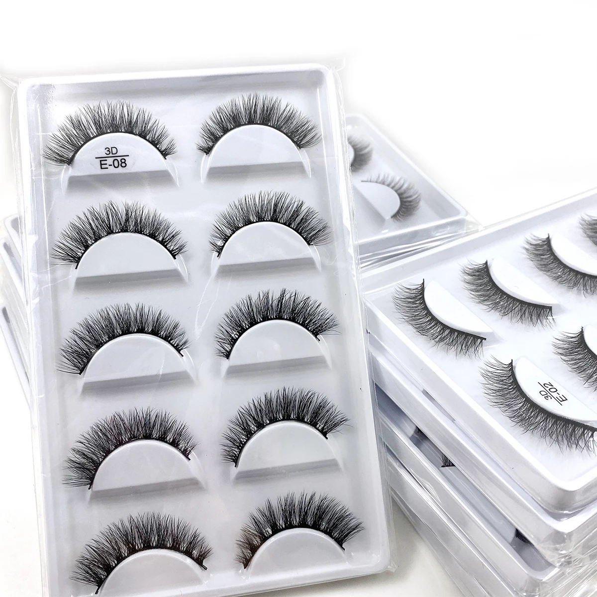 wholesale-bulk-2-5-10-50-100-boxes-mink-eyelashes-5-pairs-natural-long ...