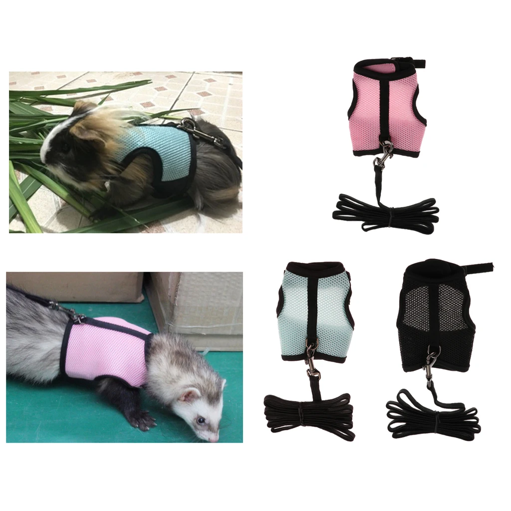 Pet-Supplies-Vest-Harness-Leash-For-Hamster-Rabbit-Squirrel-Guinea-Pig ...