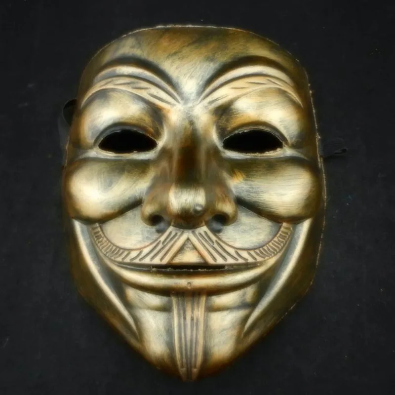 Movie Cosplay V for Vendetta Hacker Mask Anonymous Guy Fawkes Halloween ...