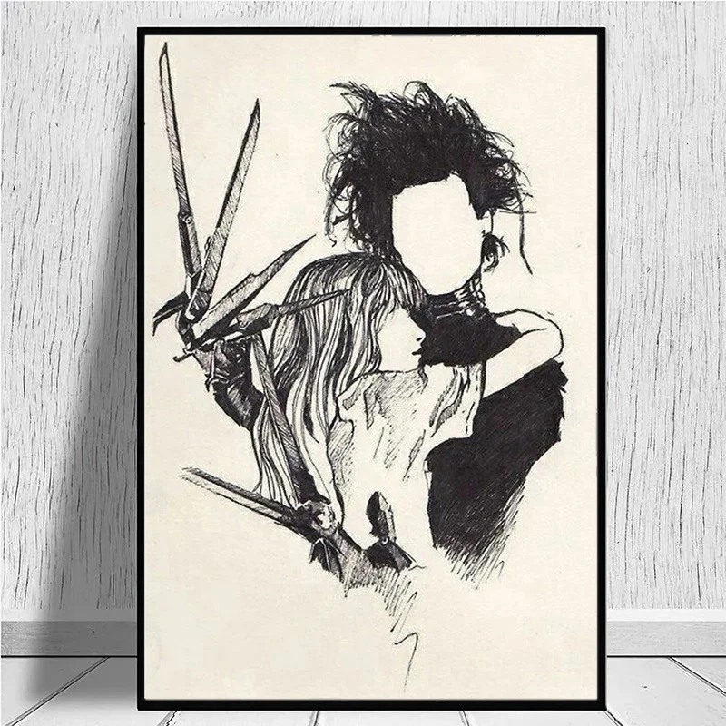 Edward Scissorhands And Kim Drawing