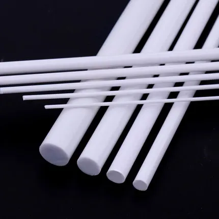 10 50pcs ABS round solid rod plastic white welding rod DIY house sand ...
