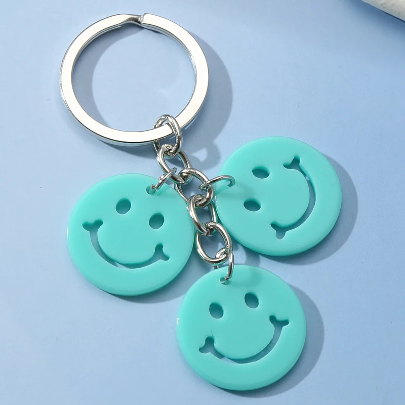 Cute-Keychain-Acrylic-Key-Ring-Smile-Face-Key-Chains-For-Women-Men ...