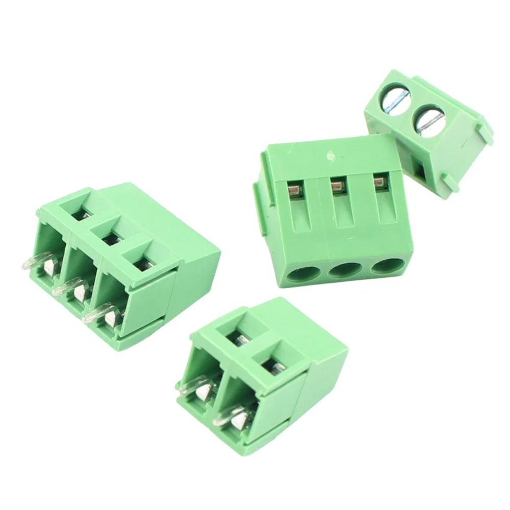 10pcs 5.0mm 7.5mm Pitch 2P 3P 2 3 Pin Poles Straight DIP PCB Screw ...