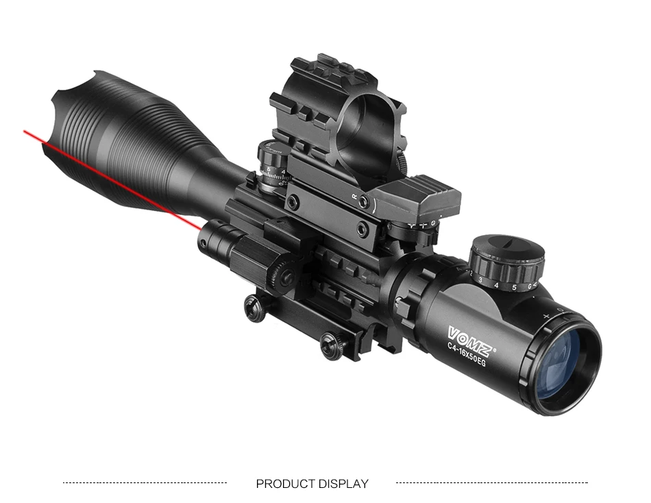 4-16x50 EG Tactical Optical Rifle Scope Holographic 4 Reflex Sight Red ...