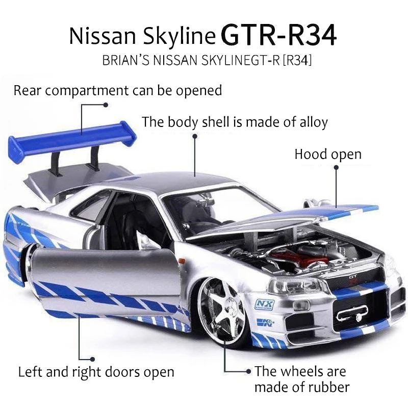 2 Fast 2 Furious Skyline Hood