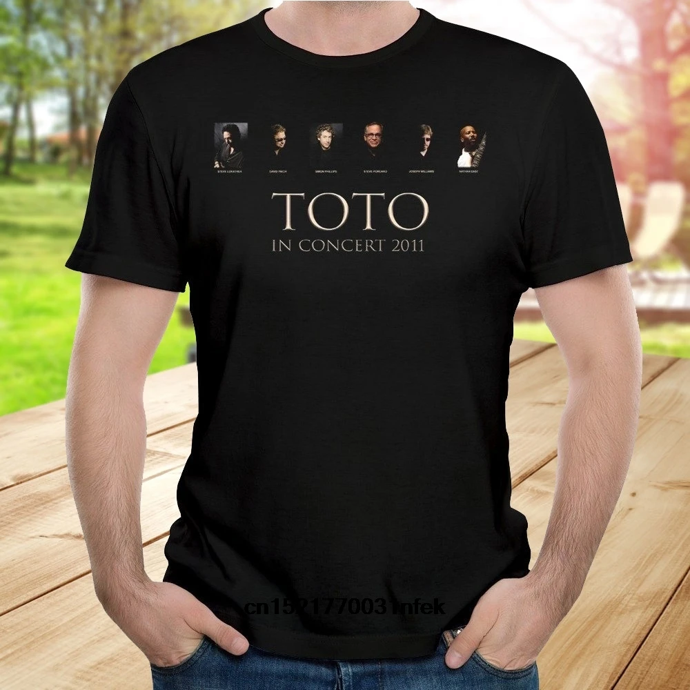 Men T shirt Toto Band All Members Poster Concert Tshirts s funny t ...