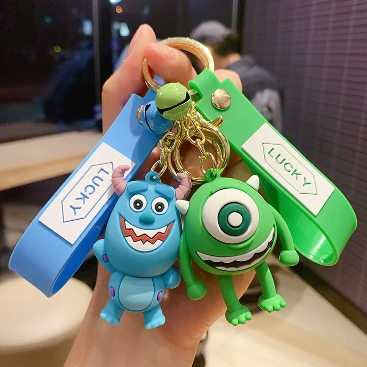 6pcs/Lot Disney Monsters Inc University Key Chains Mike Wazowski ...