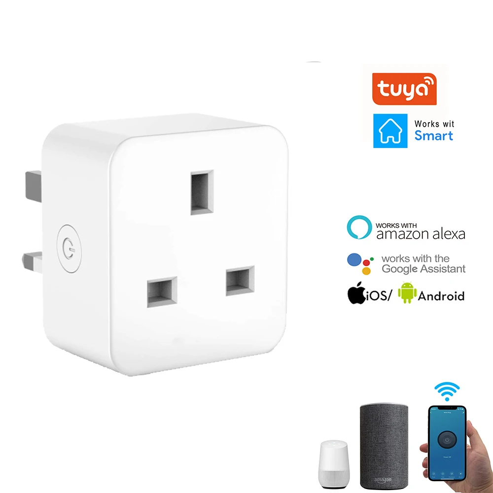 Smart Socket Wifi Power Plug, 16A UK Wireless House Inteligente ...