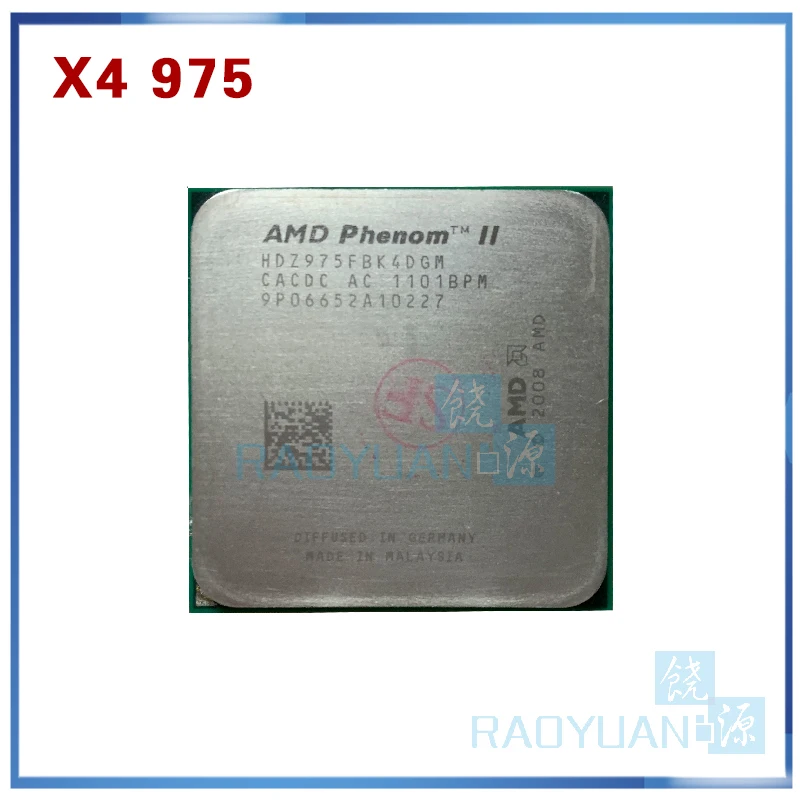Amd phenom ii x4 975 (3.6ghz/6mb/4 núcleos/soquete am3/938 pin ...