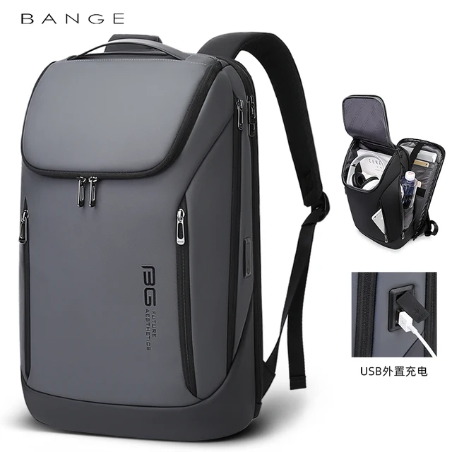 BANGE Anti Theft Waterproof Laptop Backpack 17 Computer Bag Travel ...