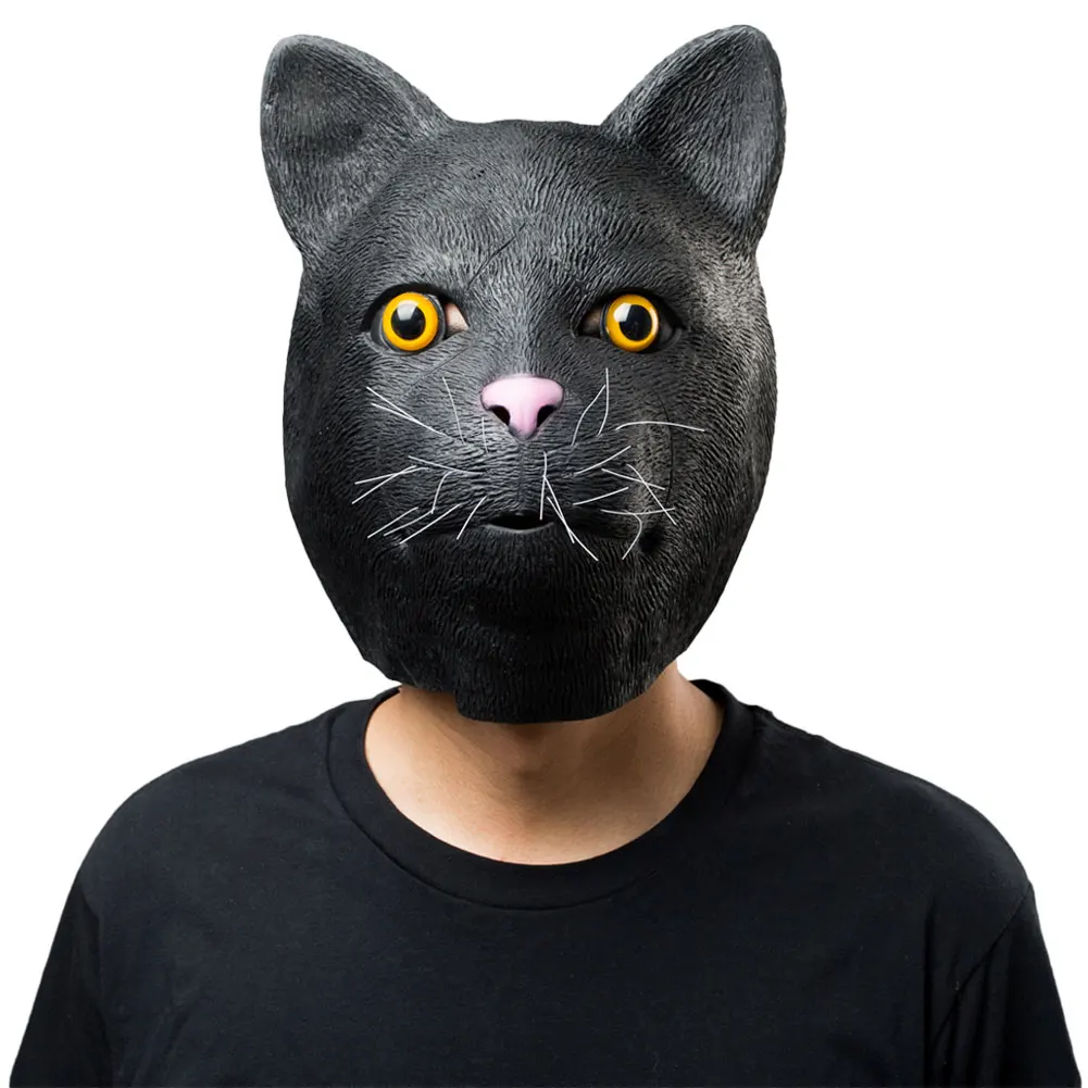 Halloween Black Cat Face