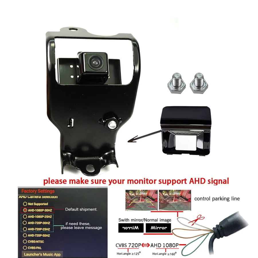 1920*1080P AHD car rear camera for Toyota Land Cruiser Prado LC150 TX ...