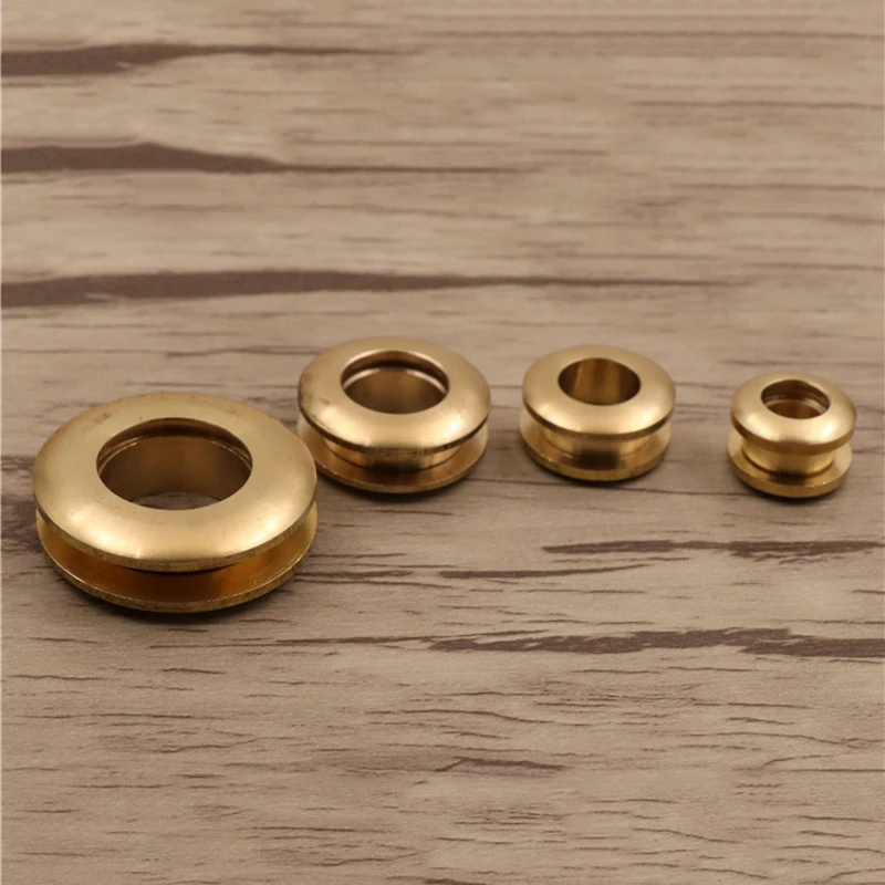 10 Pieces 28*15mm Brass Gas Hole Screw Grommets Connection Eyelet Diy ...