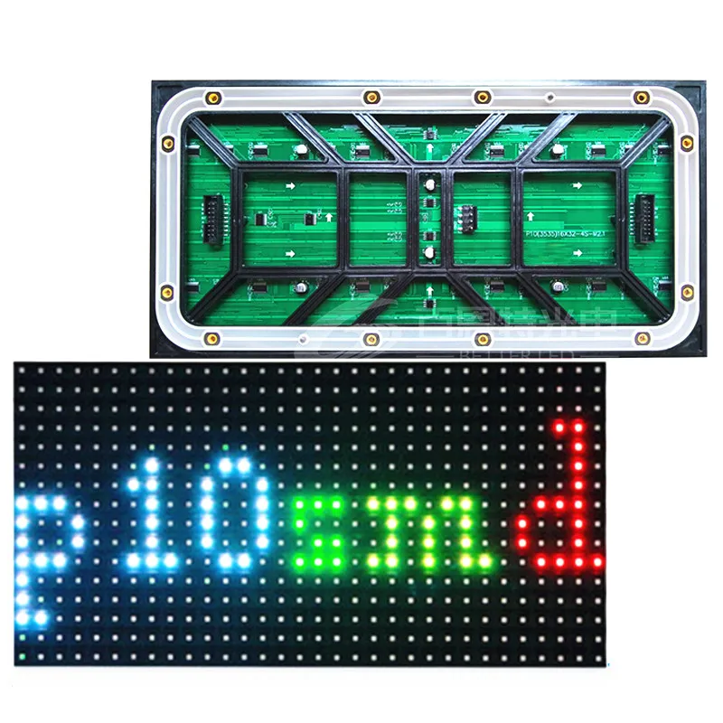 Outdoor P10 RGB LED screen panel module 320*160mm 32*16 pixels 1/4scan ...