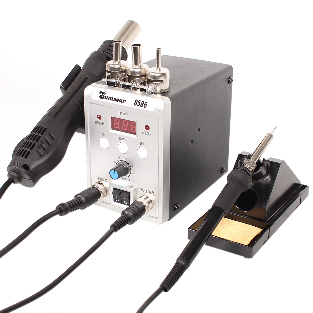 Solder Station 8586 2in1 Electric Soldering Irons Hot Air Gun Smd ...