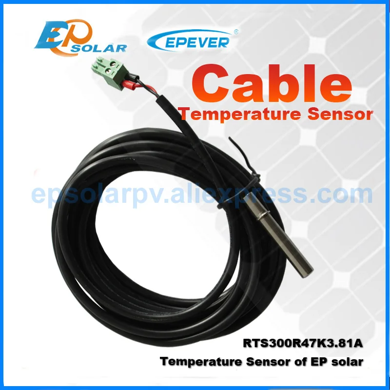 EPever Remote Temperature Sensor RTS300R47K3.81A TS-R For EPever EPsolar Tracer AN BN CN Series ...
