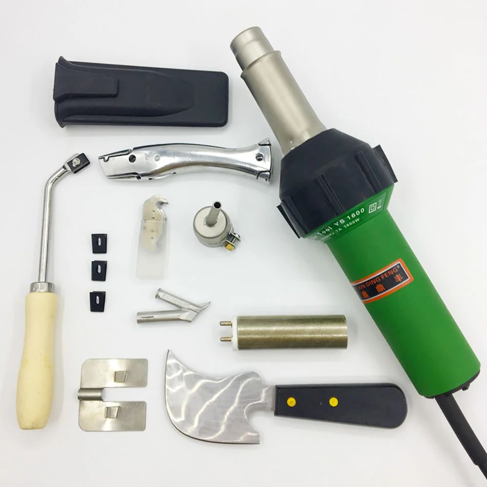 110v/220v Professional Hot Air Welding Kit + Plastic Heat Gun ...