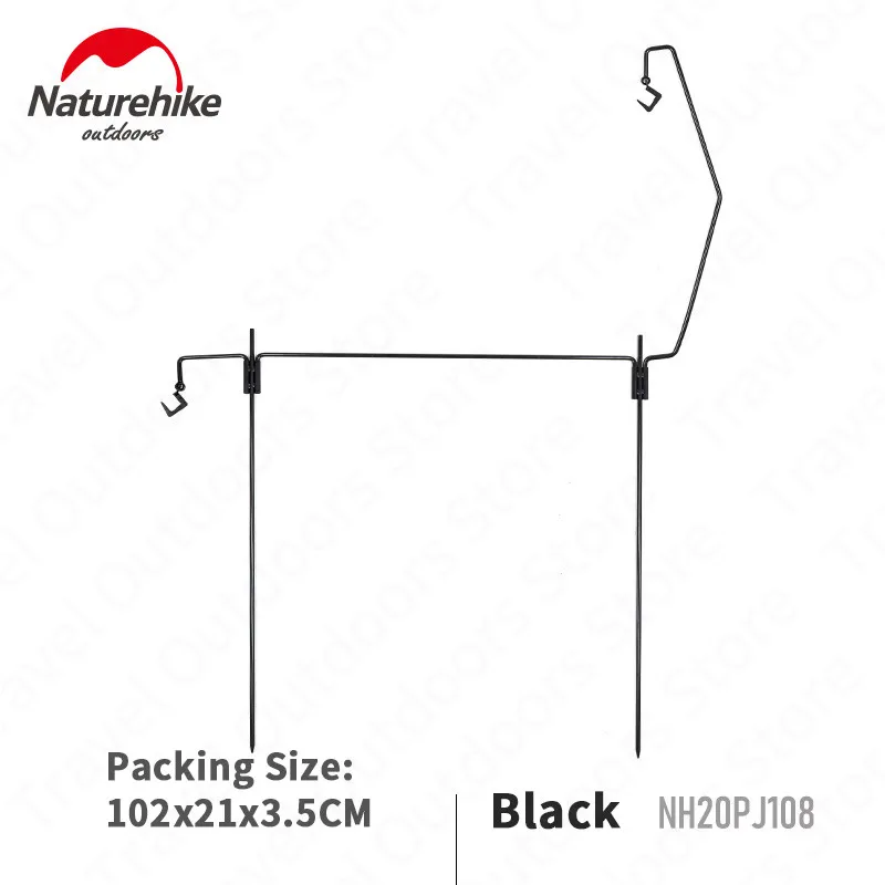 Naturehike Camping Iron Hanging Light Stand & Hook 3.4Kg Outdoor ...