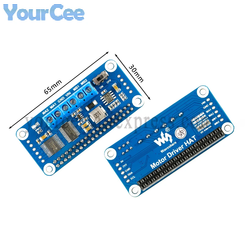 Motor-Driver-Board-Module-Shield-Expansion-Board-HAT-TB6612FNG-I2C-IIC-Interface-for-Raspberry ...