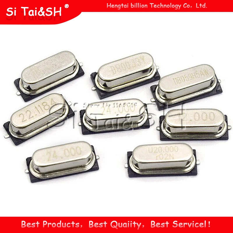 10PCS 4Mhz 6Mhz 8Mhz 12Mhz 16Mhz 20Mhz 24Mhz 4.000mhz 8.000mhz SMD ...