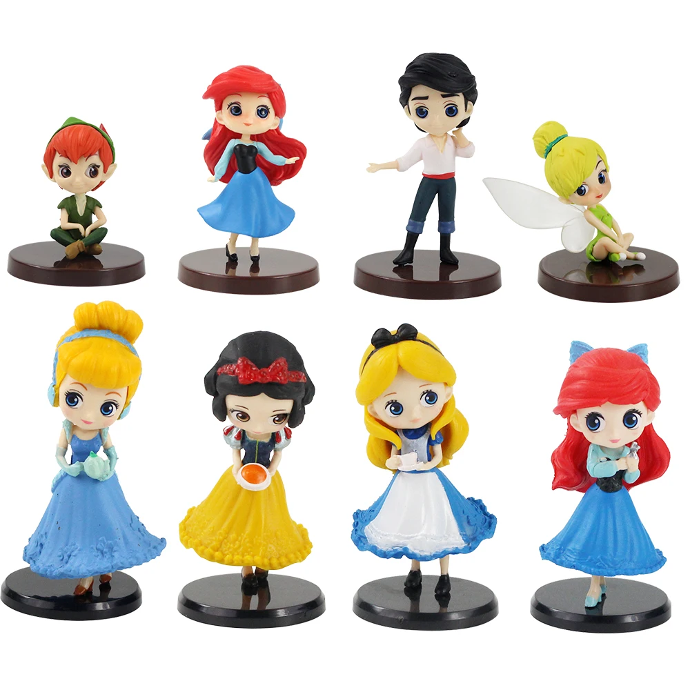 4pcs-Q-Posket-Princess-Figures-Snow-White-Alice-Tinkerbell-Ariel-Little ...
