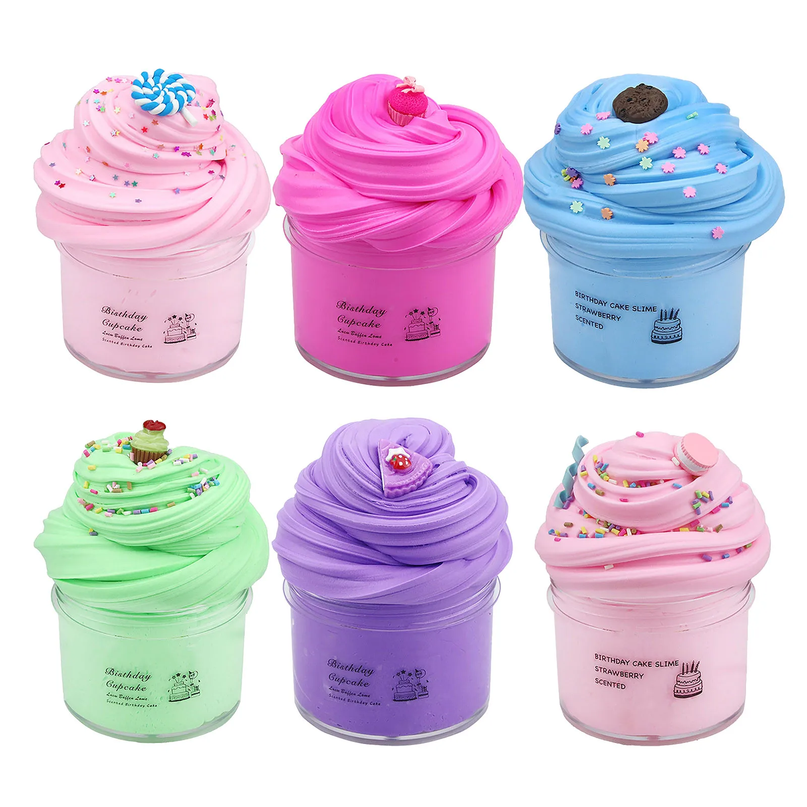 Slime & Foam Toys & Games Fluffy Cake Batter Pink Floam Slime Scented ...