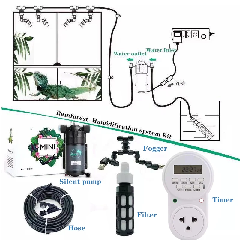 Reptiles-Fogger-Mist-Sprinkler-Rainforest-Tank-360-Adjustable-Aquarium ...