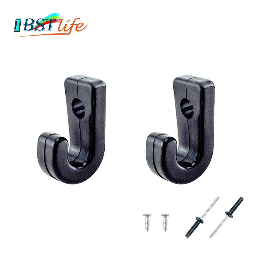 1 Pair J Shape Hook Durable Plastic J Shape Screws Lashing Hook J-hooks ...