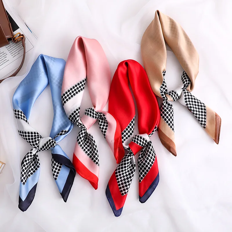 Apparel Silk Square Scarves | Print Satin Square Shawl | New Fashion ...