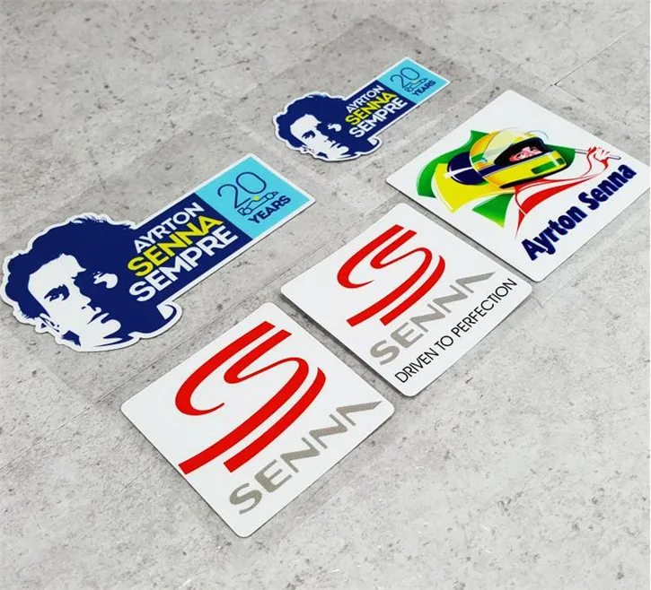 Motorsports-Forever-Ayrton-Senna-Stickers-Sempre-Reflective-Vnyl ...