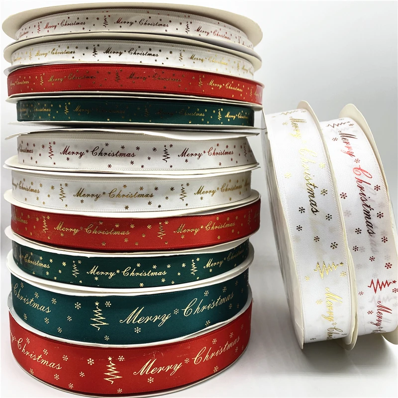 Cinta-de-Feliz-Navidad-para-decoraci-n-navide-a-10mm-15mm-25mm-5-yardas ...
