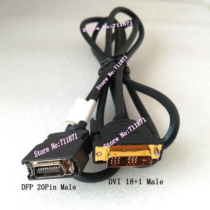 180cm High Quality Dvi 18+1 Male To 20p Dfp Male Video Cable Dvi Dfp ...