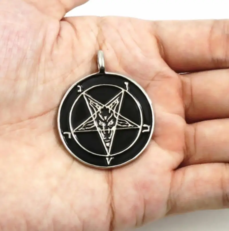 Creative-Personality-Five-Star-Magic-Circle-Bible-Devil-Satan-Pendant ...