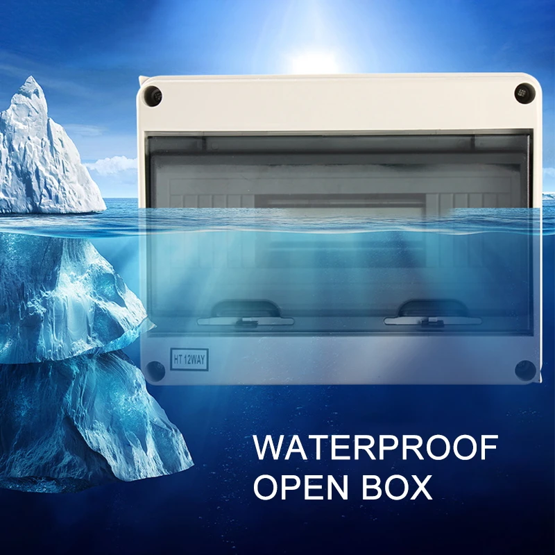 12 Way Plastic Electrical Distribution Box Waterproof Mcb Box Enclosure ...